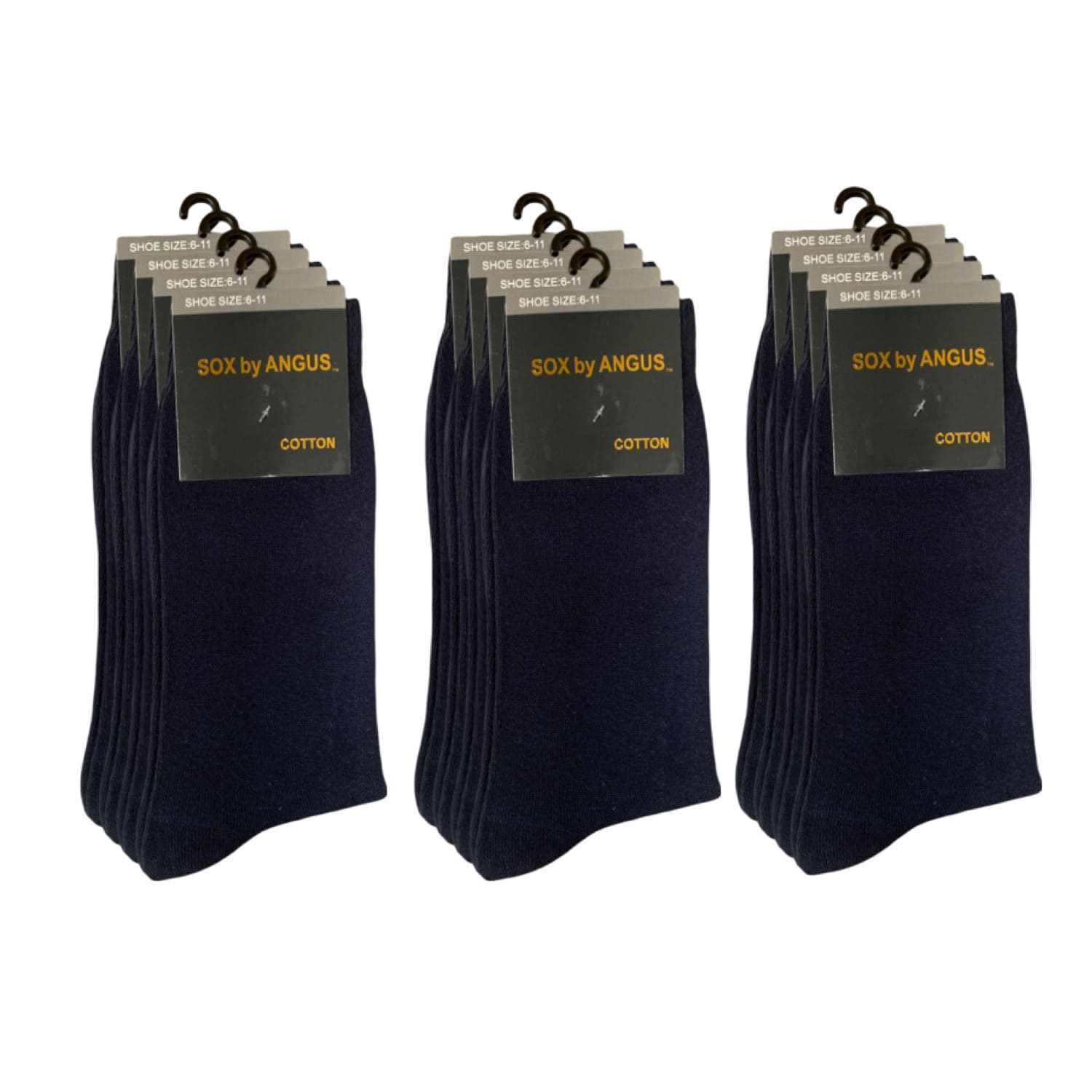 Buy Cotton Plain Business Socks - Navy | Wholesale Cotton Plain ...