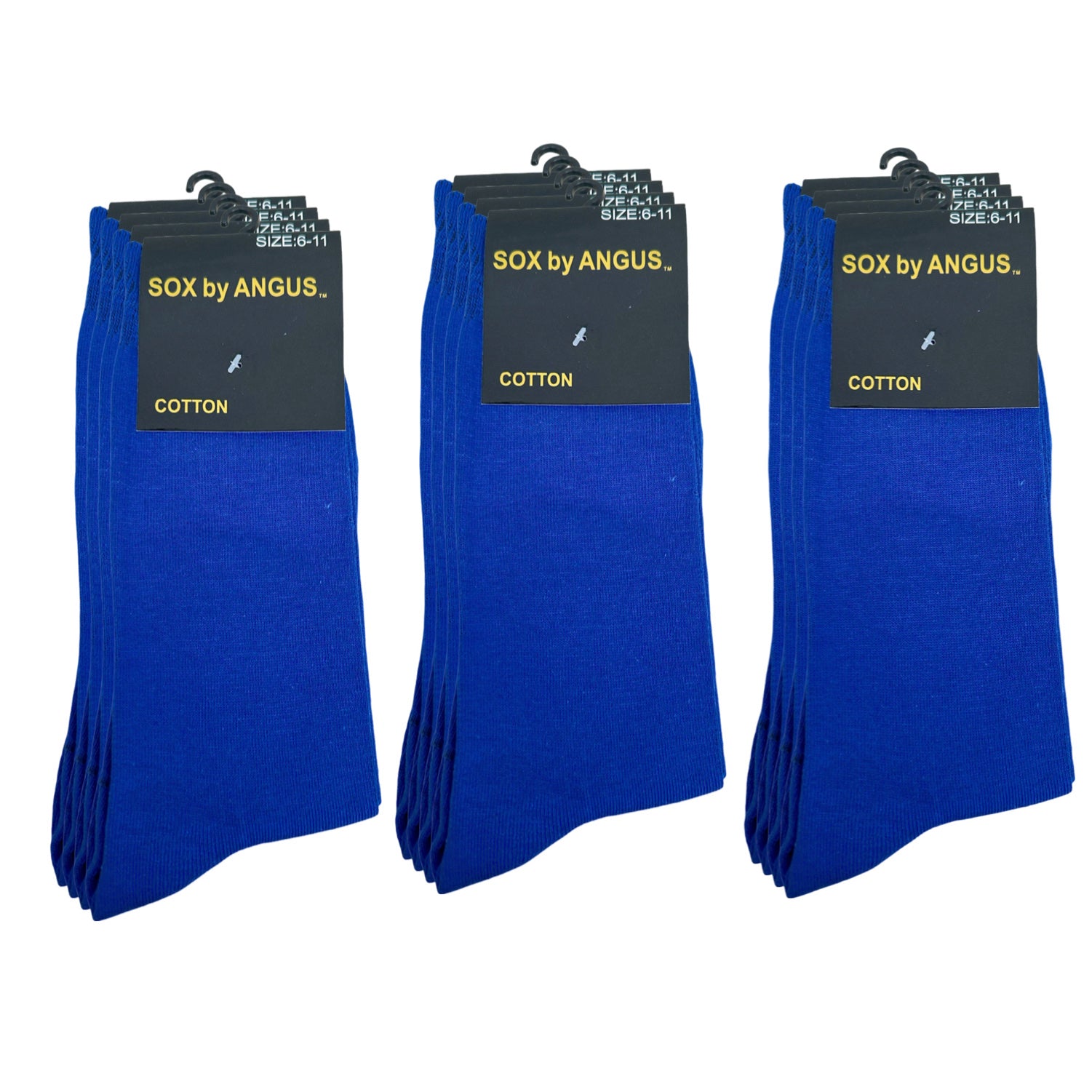 Buy Cotton Plain Business Socks - Royal Blue | Wholesale Cotton Plain ...